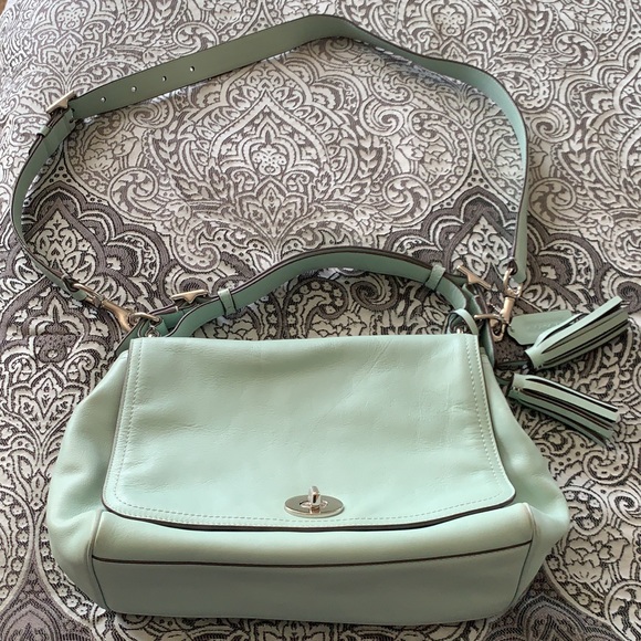 Coach | Bags | Coach Mint Green Crossbody | Poshmark